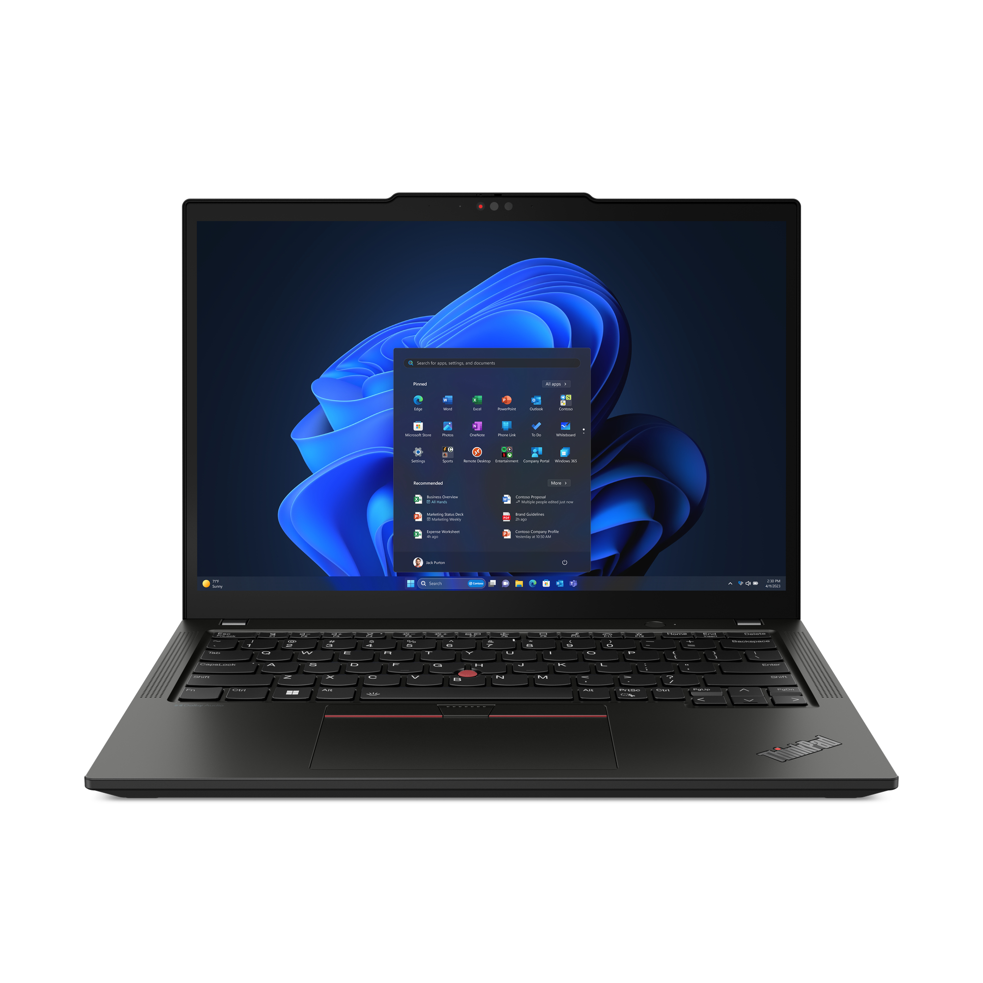 Lenovo ThinkPad X13 Intel Core Ultra 7 155U Laptop 33.8 cm (13.3") WUXGA 16 GB LPDDR5x-SDRAM 1 ...