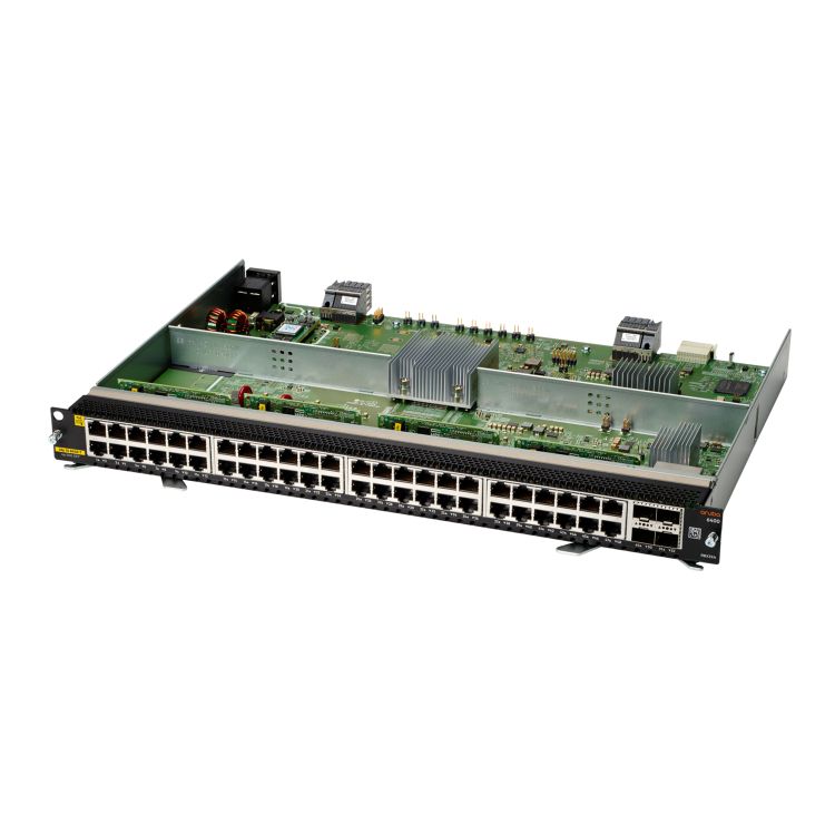 HPE Aruba Networking CX 6400 48-port 1GbE Class 4 PoE and 4-port SFP56 ...